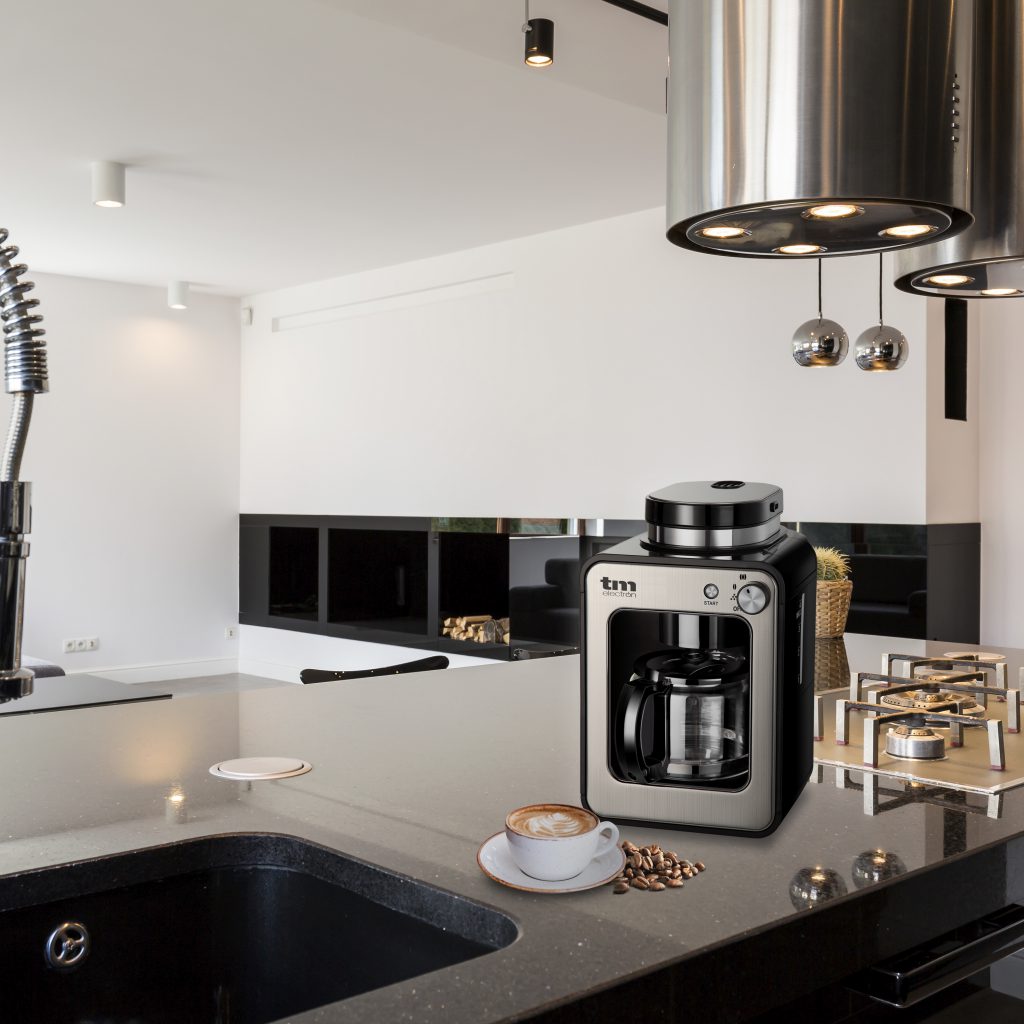Mini cafetera de goteo con molinillo - TM Electron