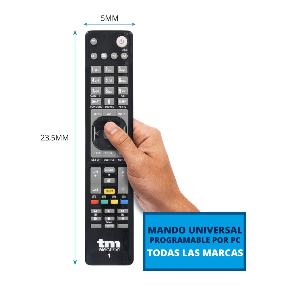 Mando universal programable por PC 1 en 1. - TM Electron